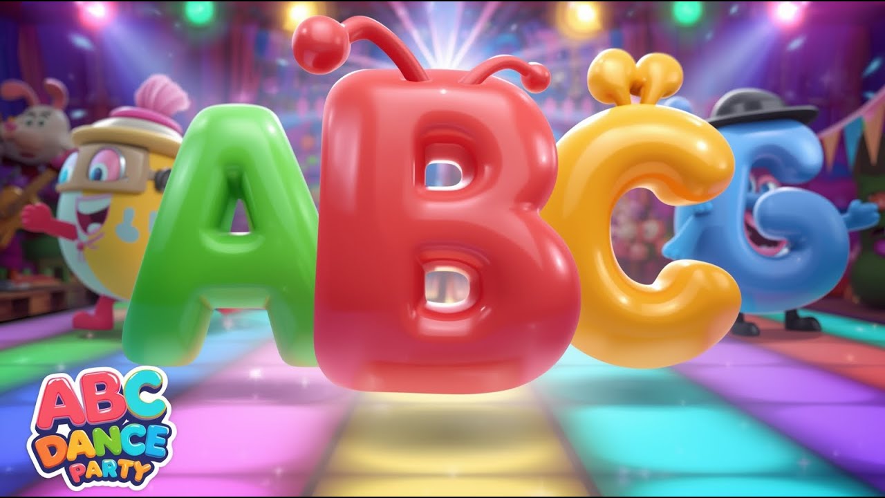 ABC Dance Party for Children | Fun Animated Alphabet Song - YouTube