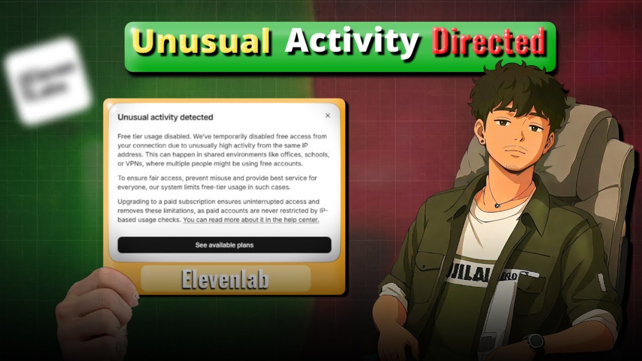 How to Fix Elevenlabs Unusual Activity Detected Problem | 100% Working ...