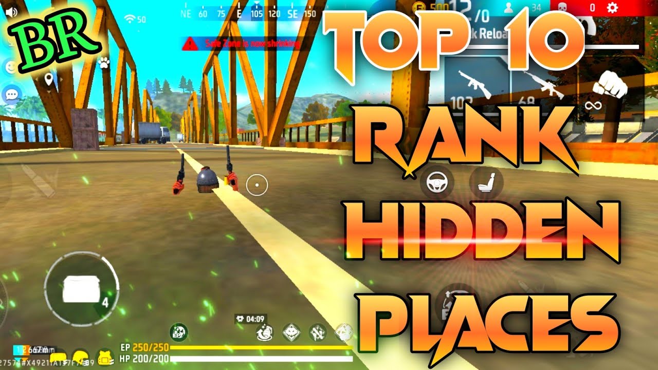 TOP 10 RANK PUSH HIDDEN PLACES - SECRET PLACES - SOLO RANK PUSH TIPS ...