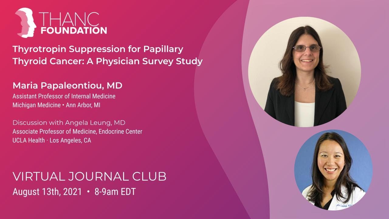 Thyrotropin Suppression for PTC with Dr. Maria Papaleontiou - YouTube