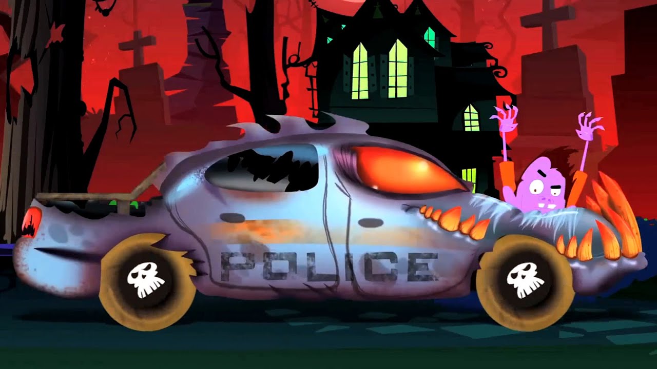 Scary Police Car Garage Videos For Kids - YouTube