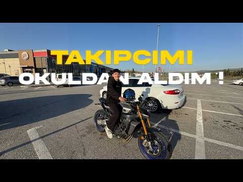 MT-09 ile TAKİPÇİMİ OKULDAN ALDIM!