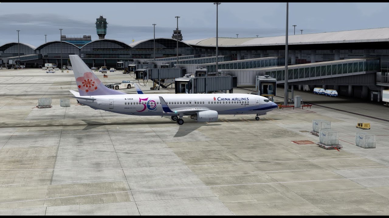 【阿誠黑盒子】Prepar3D 航班飛行 華航CI642 香港飛往台北 台北落地片段 CAL642 - YouTube