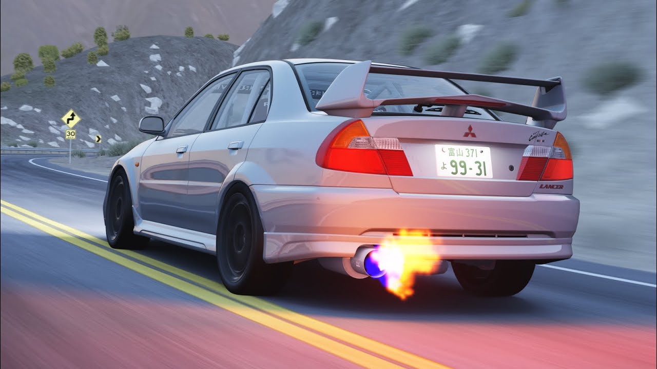 Mitsubishi EVO VI With Misfiring System Attacks The Canyons + Wheelcam ...
