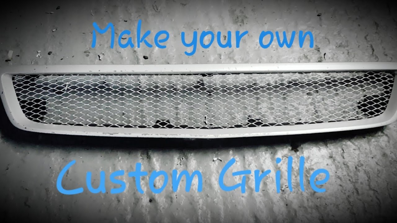 How to make a custom front grille - YouTube