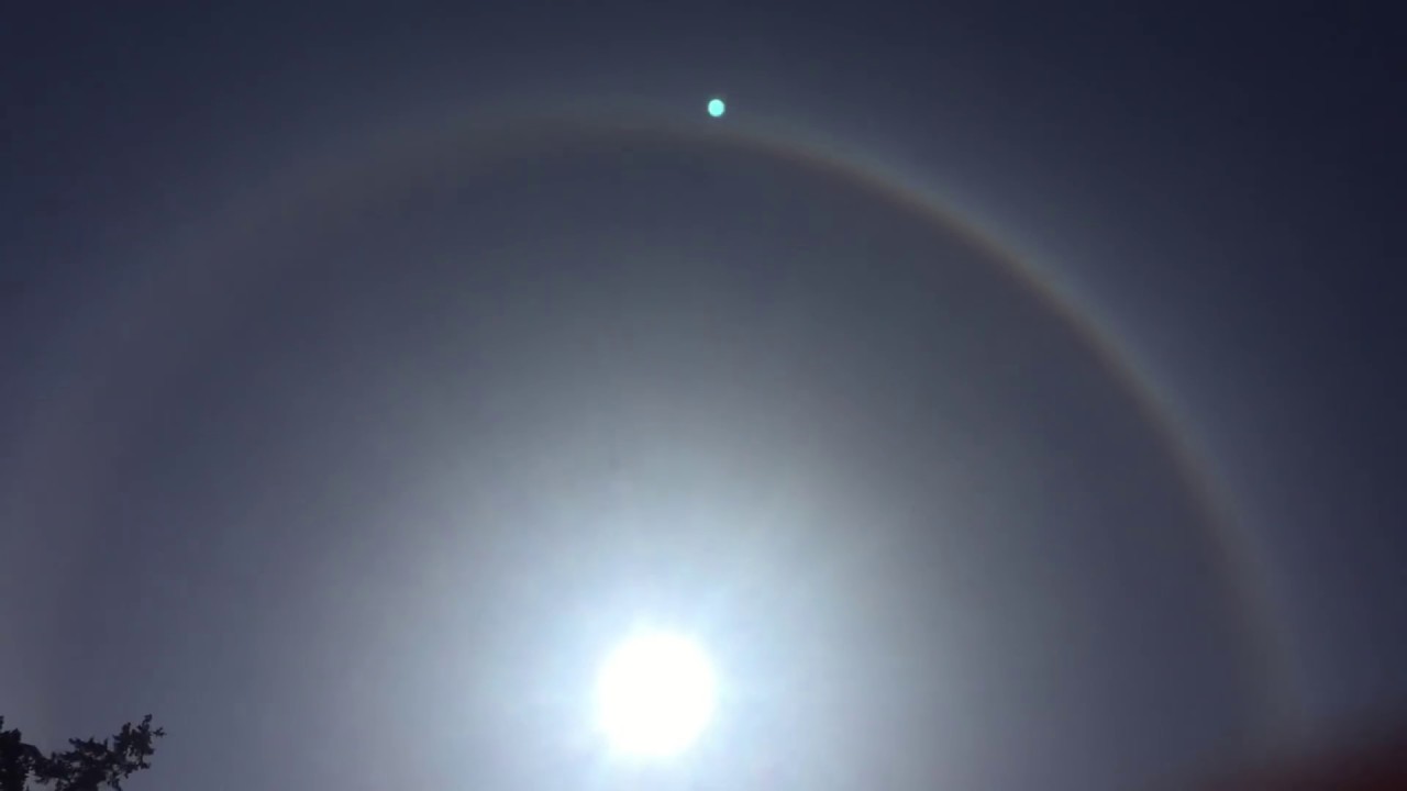 AMAZING Rainbow Sun Halo over Vancouver Canada - YouTube