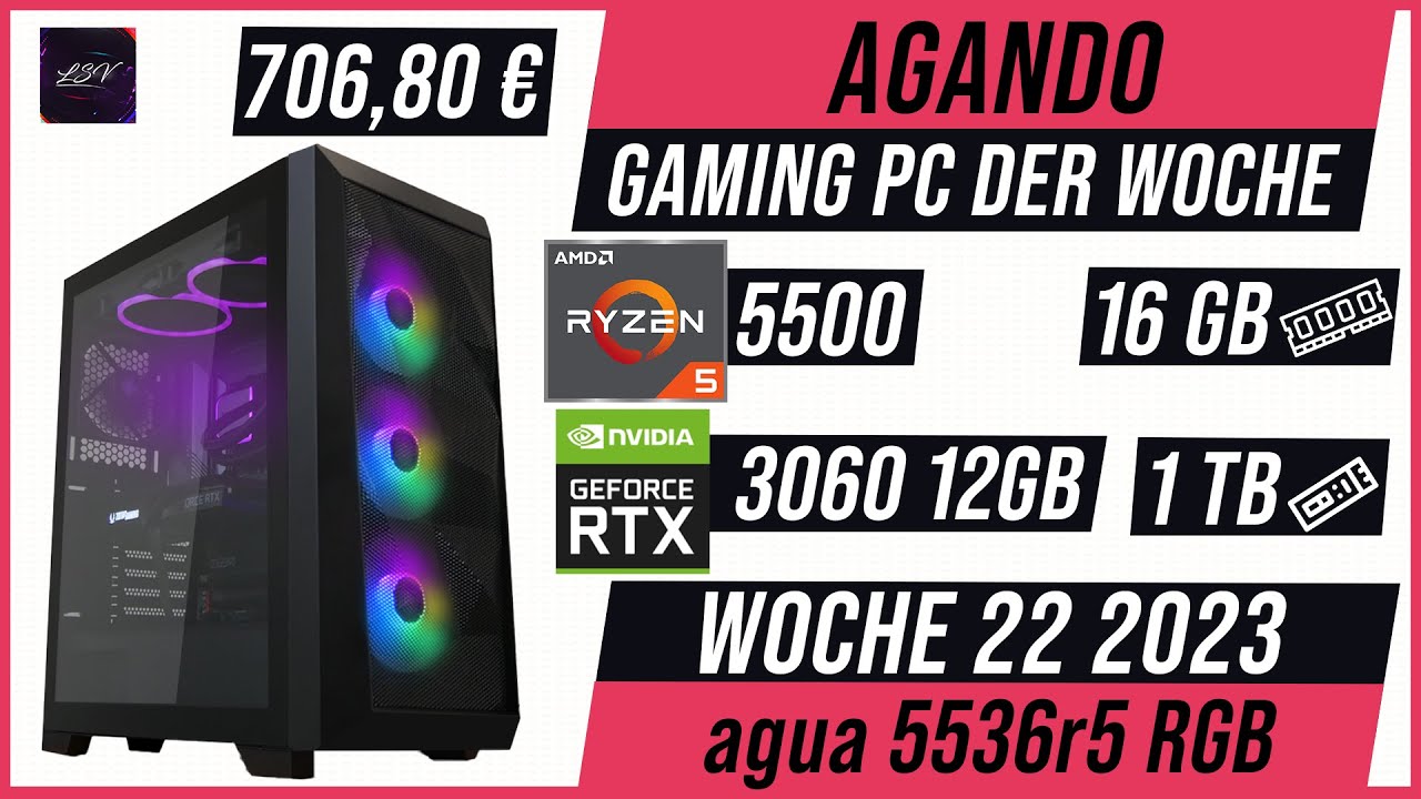 AGANDO Wochenschau #022 | Gaming PC der Woche | Vorstellung | agua ...