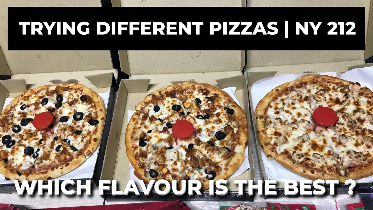 NY212 Pizza | Four different flavours | Which is the best | Best Pizza ...