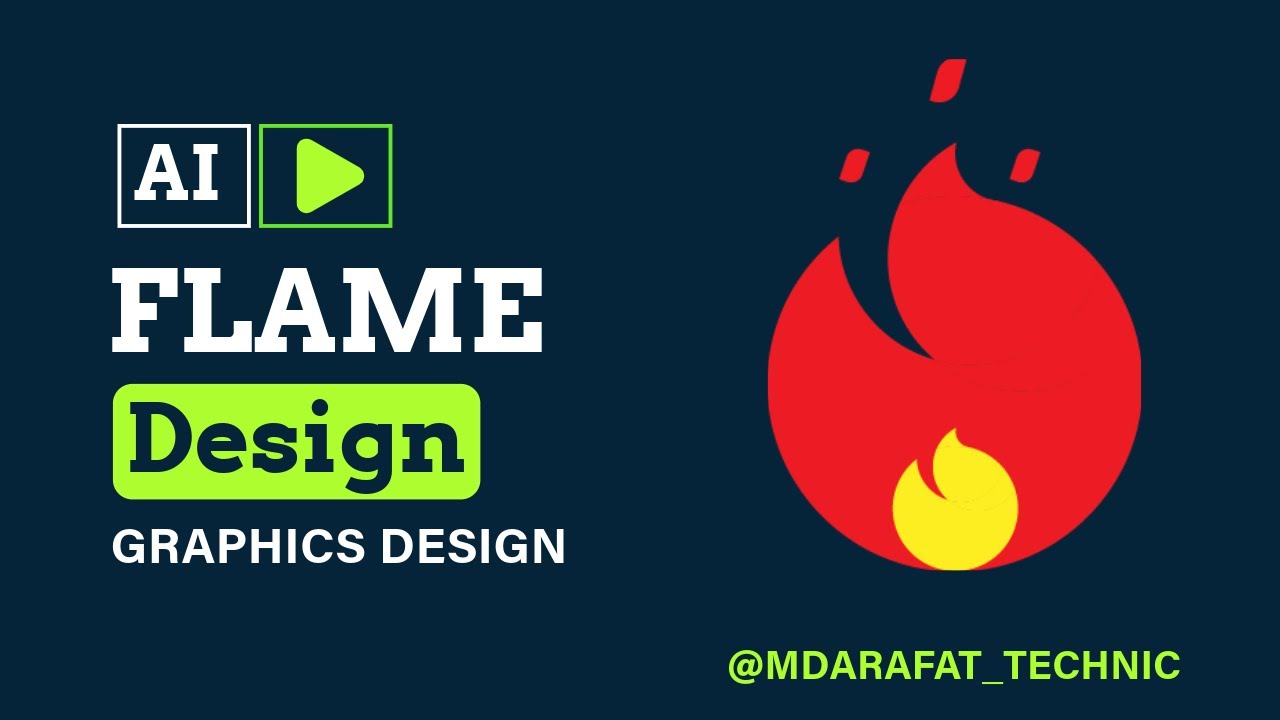 How to Make a Flame Design in Adobe Illustrator | Graphics Design ...