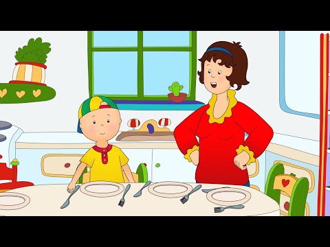 Le dîner d’anniversaire | Dessins animés pour enfants | Caillou en Français