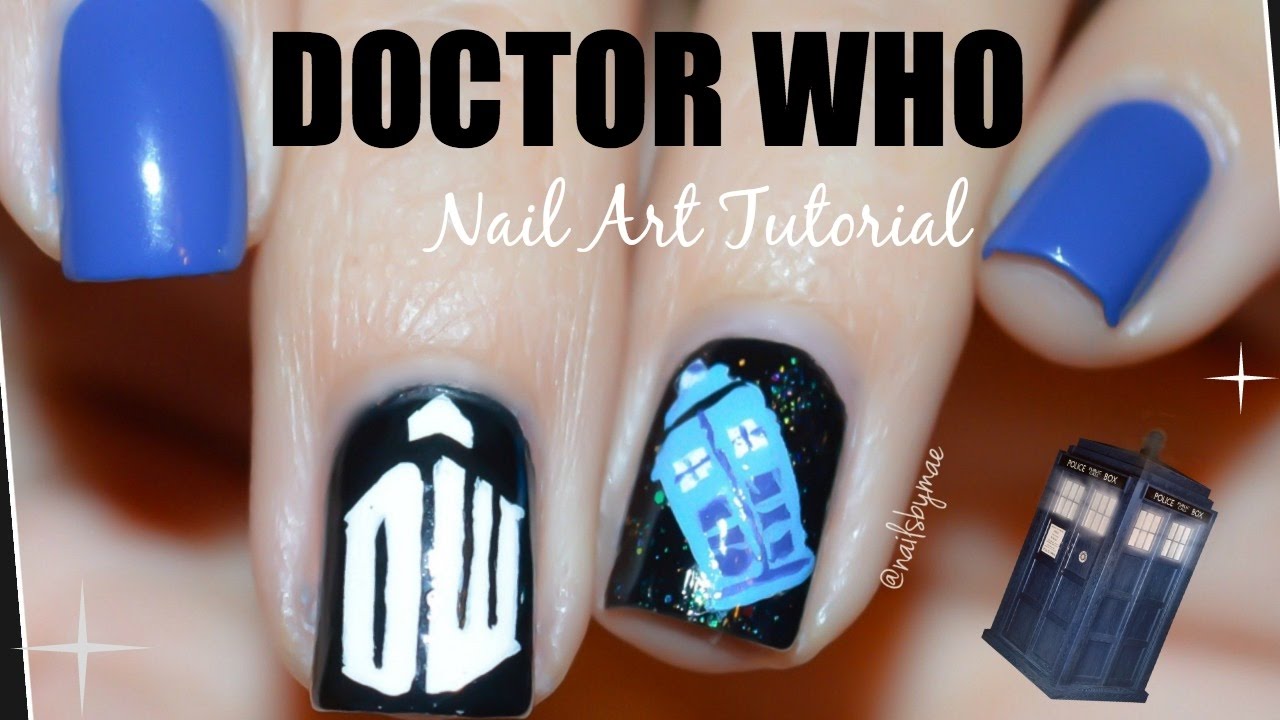 Doctor Who Nail Art Tutorial - YouTube