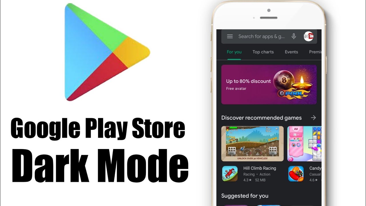 Play Store par dark mode kaise kare ? how to enable dark mode on Play ...