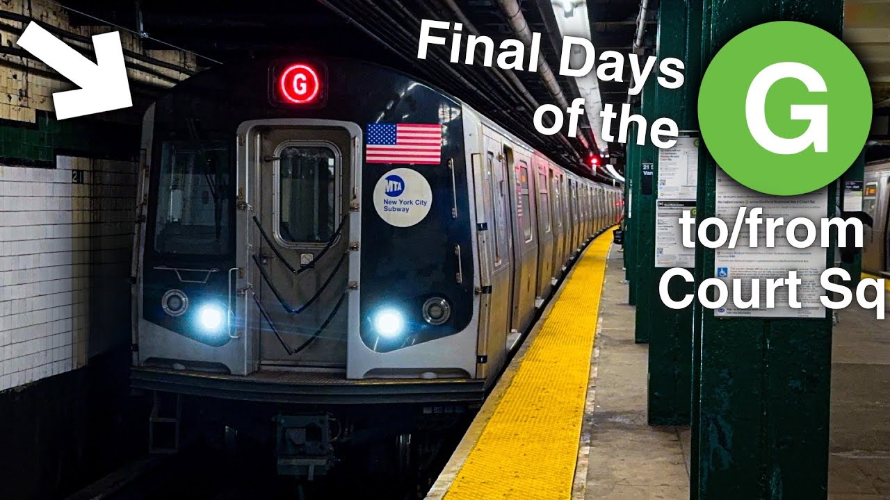 ᴴᴰ⁶⁰ ᴴᴰᴿ NYC Subway: Final Days of (G) Trains running to Court Square ...