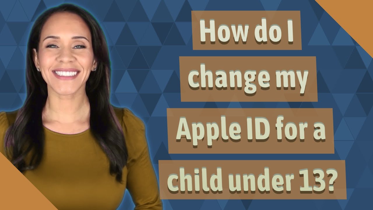 How Do I Change My Apple ID For A Child Under 13 YouTube How Do I Change My Apple ID For A Child Under 13 YouTube