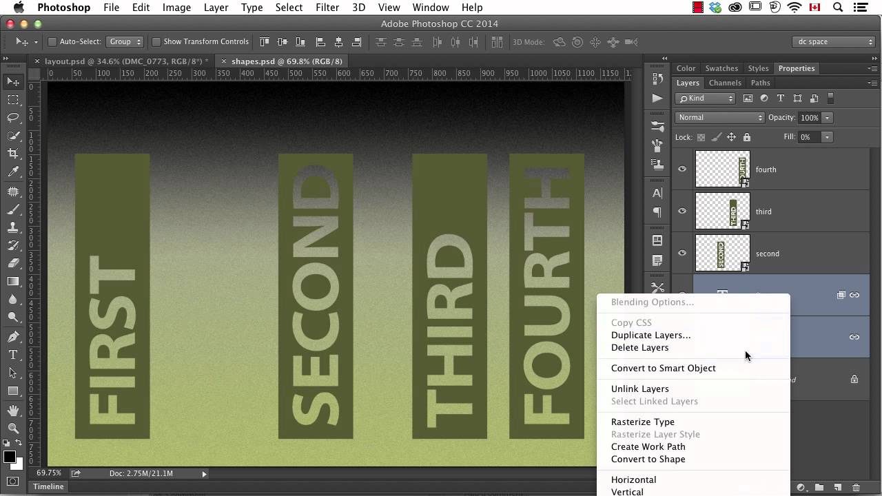 Smart Guide in Photoshop CC 2014 - YouTube