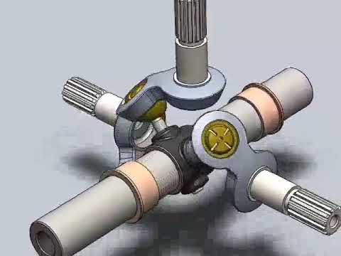 Reciprocating motion is converted into rotary motion of 3 shaft - YouTube