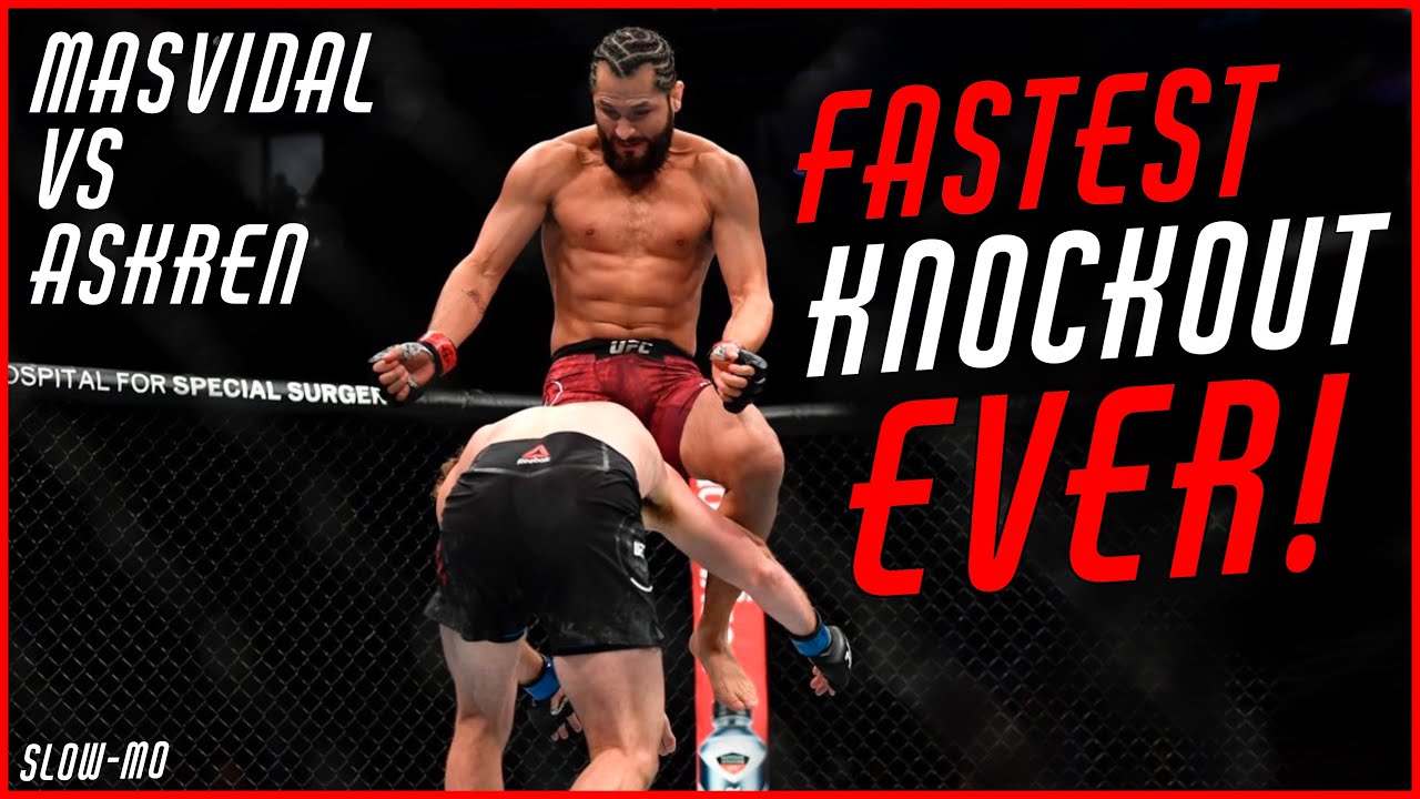The fastest knockout in ufc history 🥊 | Jorge Masvidal vs Ben Askren # ...