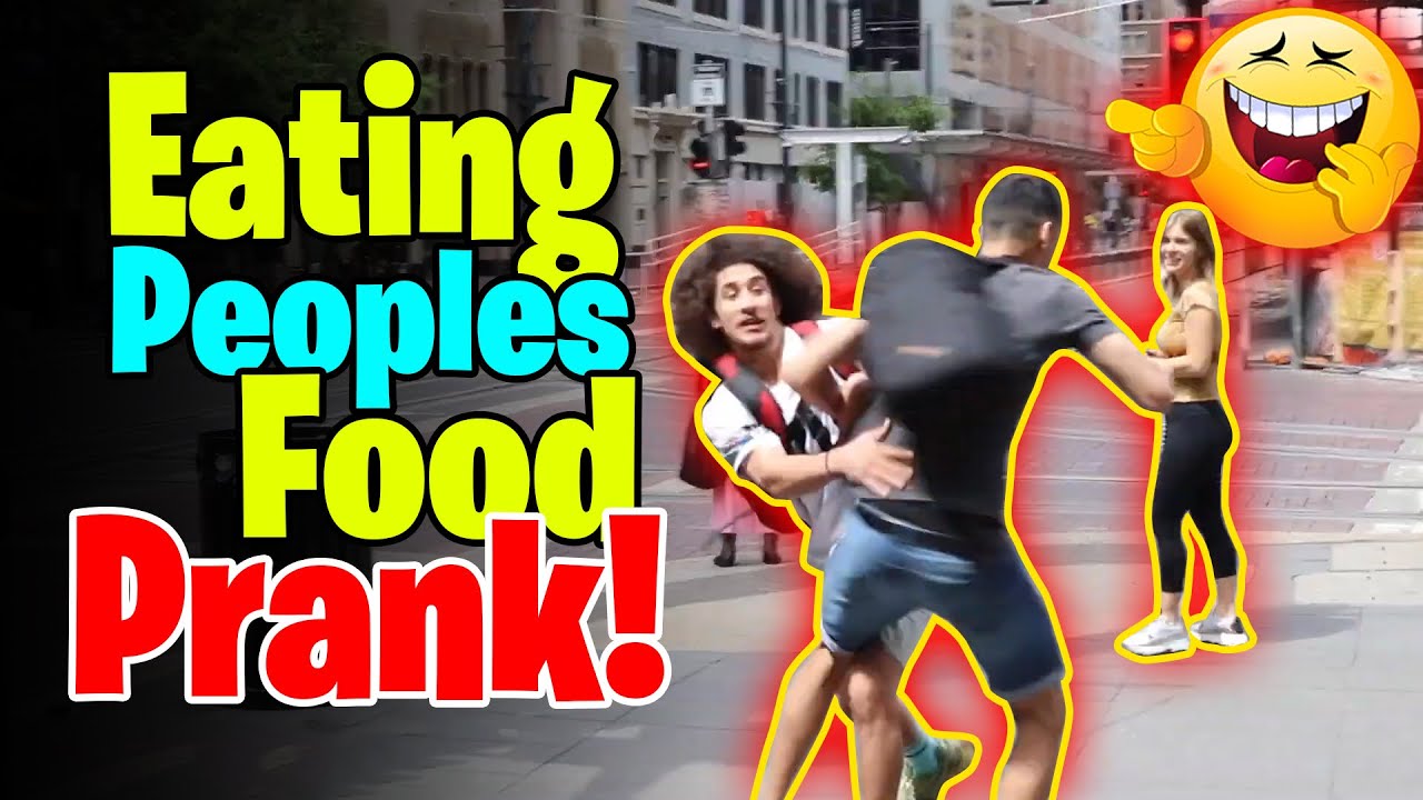 Eating peoples food prank! - YouTube