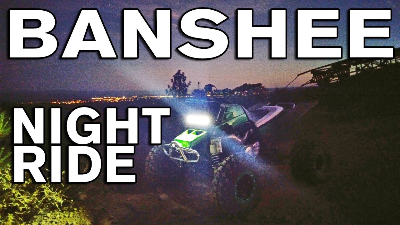 Banshee 350 ATV Night Ride - YouTube