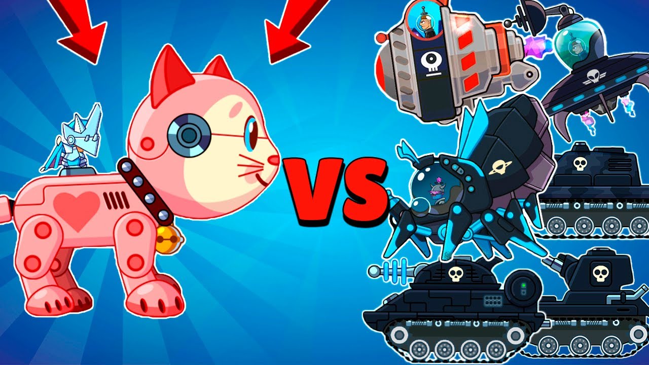 NEW LEGENDARY TANK KITTY VS ALL BOSSES in Hills of Steel! Tank Boss ...