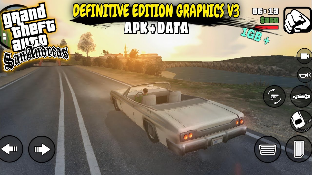 GTA San Andreas Definitive Edition Android Graphics Modpack V3 😱| GTA SA ANDROID Realistic ...