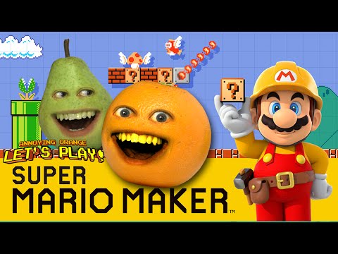 Annoying Orange and Pear Plays - Super Mario Maker: THUNDERWEAR!
