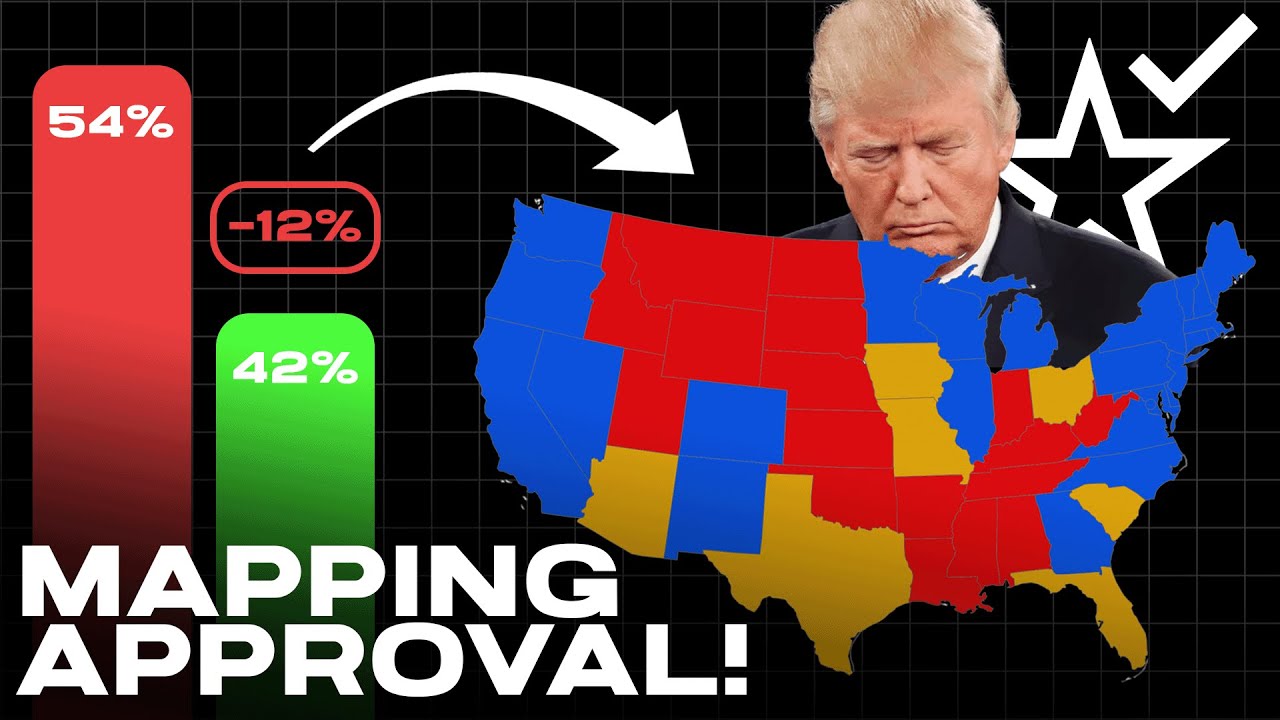 The 2028 Presidential Map Based on Trump's Approval in EACH STATE ...