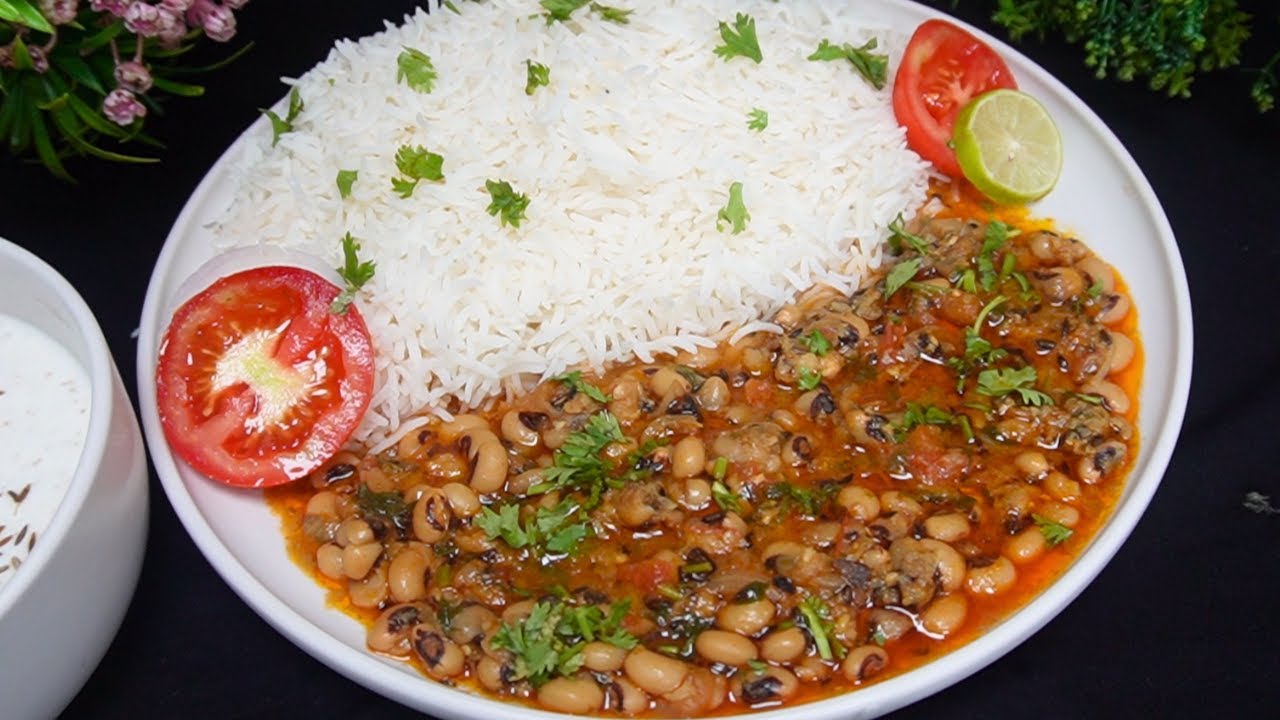 The best Summer Food For Lunch White Lobia With Rice | Instant Lunch ...
