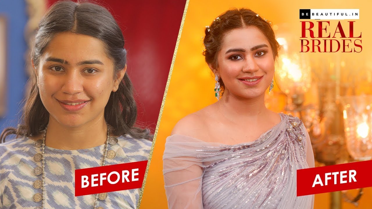 Sangeet Makeup Look | Bridal Makeup Transformation of Real Bride | Be ...