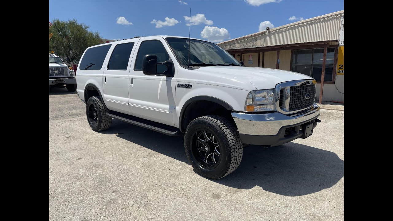 WALK AROUND OF LOW MILEAGE FORD EXCURSION 4X4 V10 GAS 3 ROWS NICE USED ...