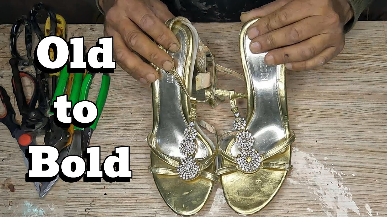 Transform Old Heels into Elegant Red Heels | DIY Shoe Makeover Tutorial ...