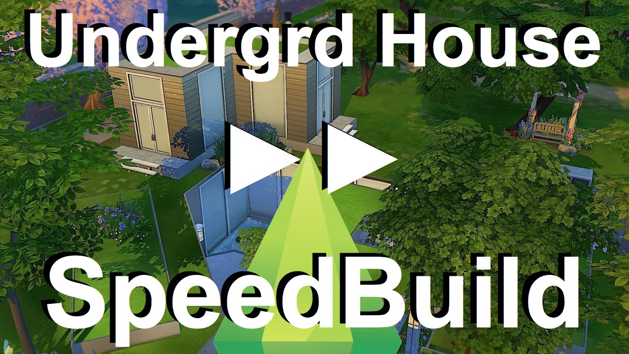 Sims 4 (Speed Build) - Underground House - YouTube