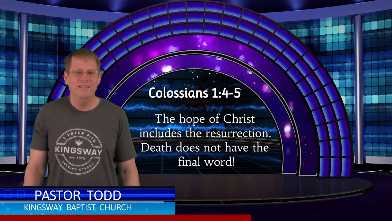 May 14...2020 Daily Devotion by Pastor Todd - YouTube