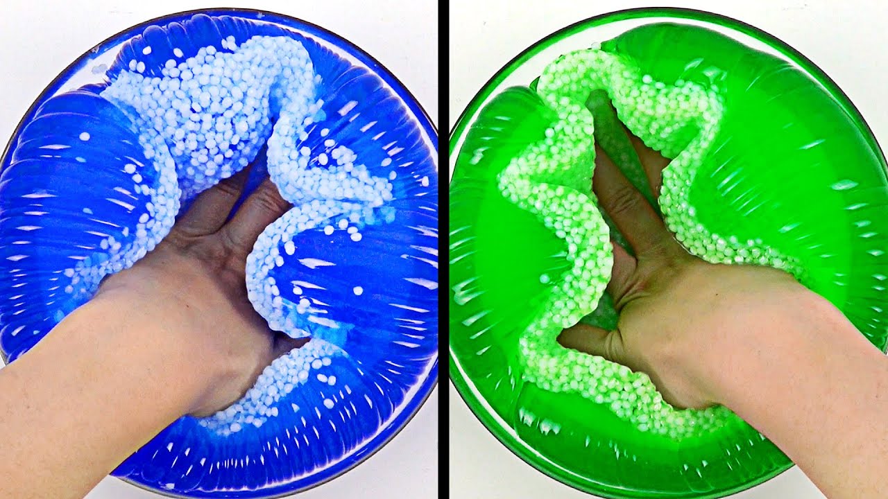 CRUNCHY SLIME | satisfying slime ASMR | Oddly Satisfying - YouTube