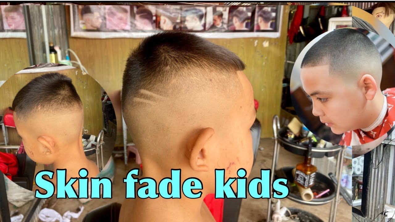 Skin fade kids- Tutorial #chhaimvebol #haircut #barber - YouTube
