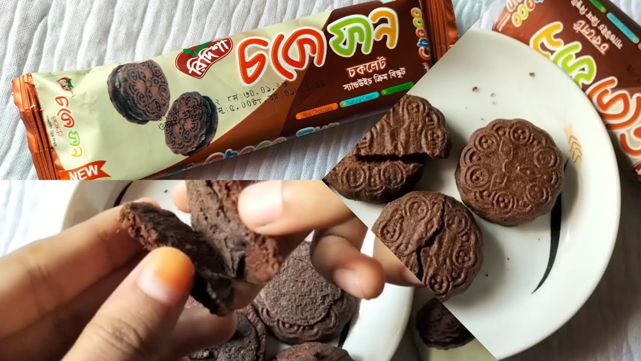 Satisfying video ll Choco-Fun biscuit review || - YouTube
