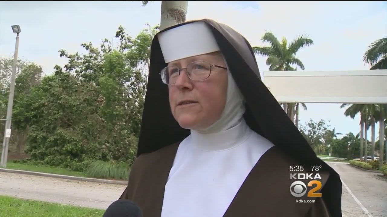 Florida Nun Dons Habit, Grabs Chain Saw To Help After Irma - YouTube