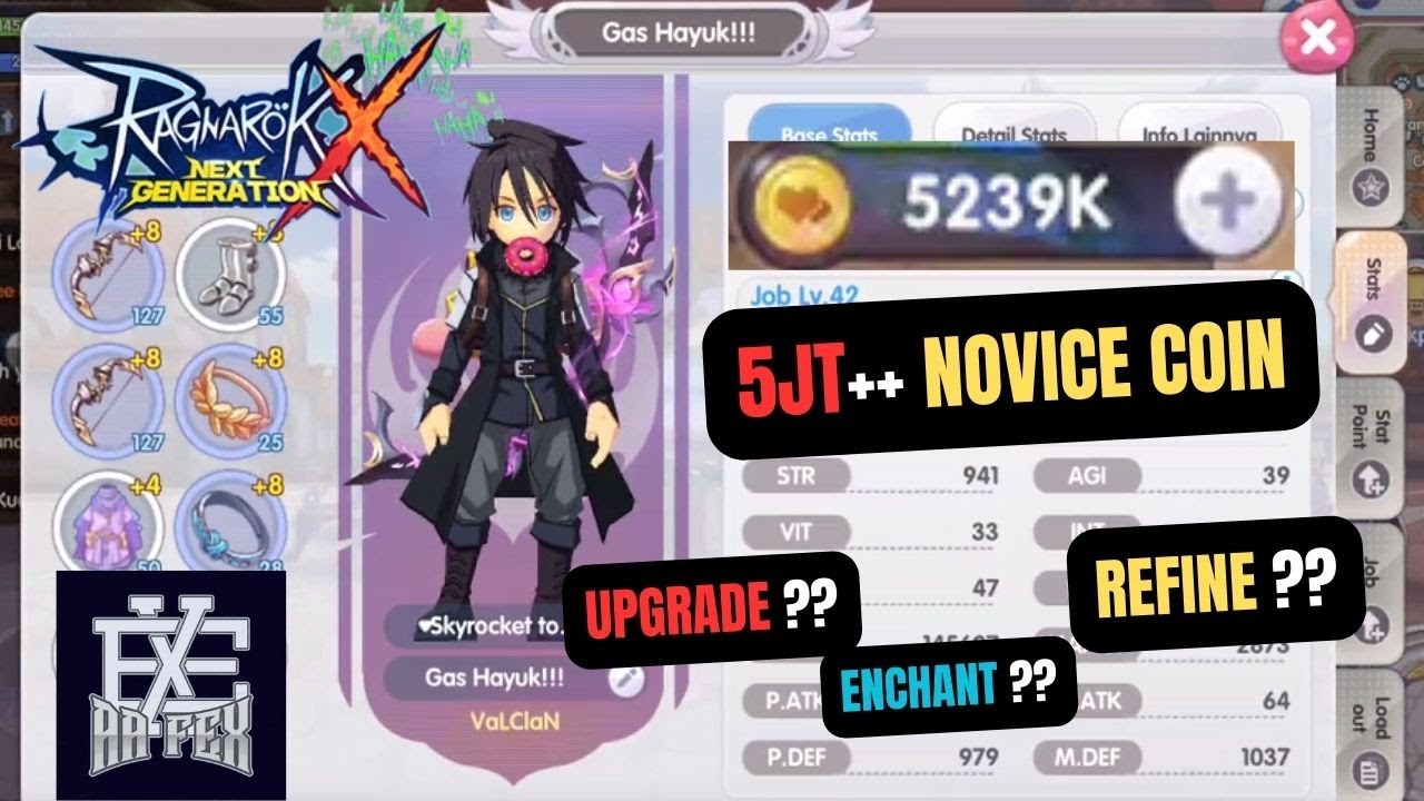 (Live)#ROX 5jt++ Novice Coin Server LOU di apain .?? !! - Ragnarok X ...