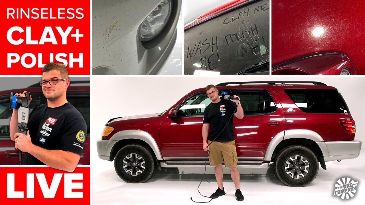 Washing, Claying & Polishing a Scuffed Toyota Sequoia! | LIVE DETAILING ...