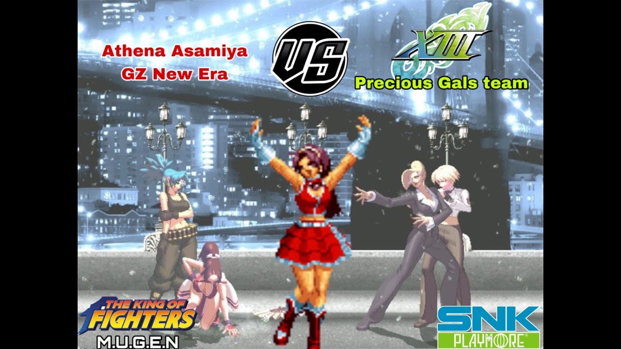 KOF MUGEN - Athena Asamiya GZ New Era VS The Precious K.O.F XIII Gals ...