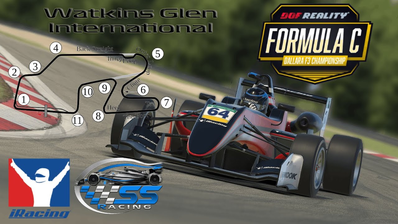 iRacing | Formula C Dallara F3- Open Setup| W12 Watkins Glen - YouTube