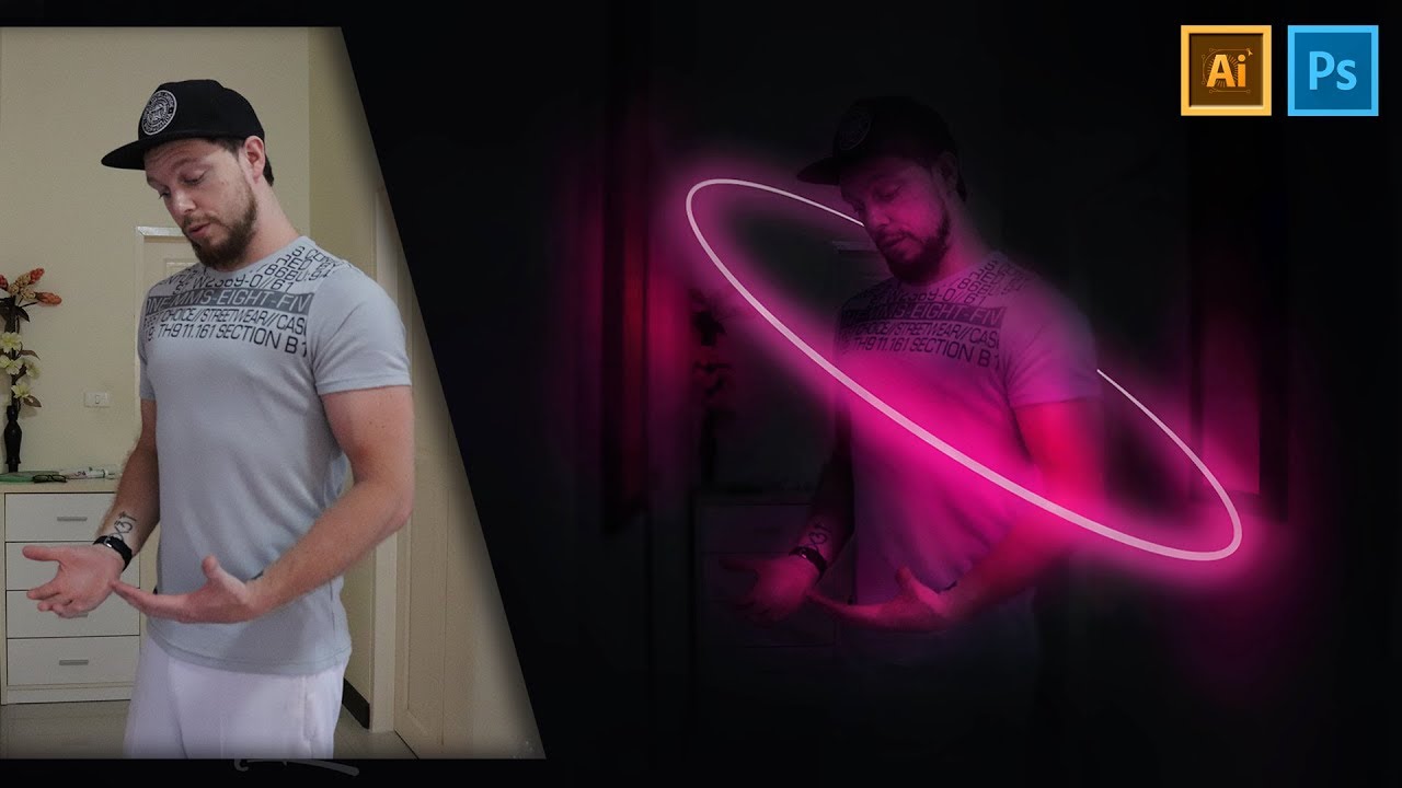 NEON EFFECT Illustrator Tutorial (NEW TECHNIQUE) - YouTube