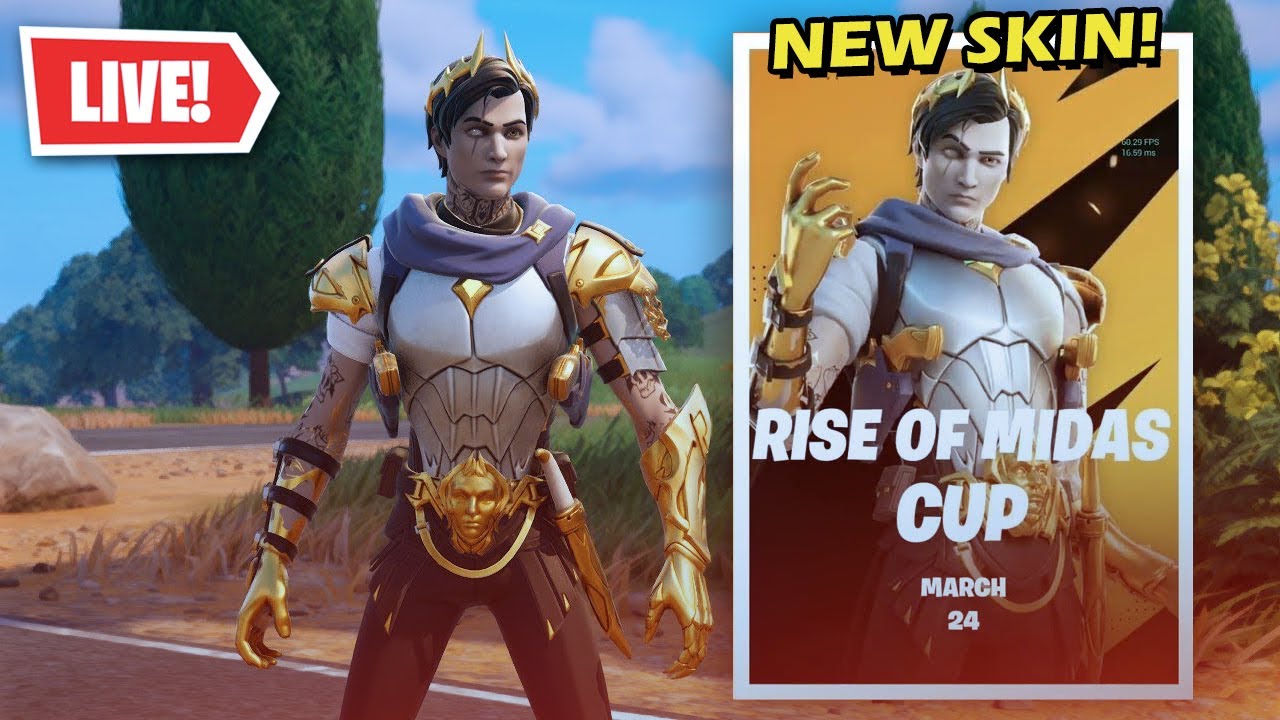 RISE OF MIDAS CUP! 🔴 FORTNITE LIVE FLOOR IS LAVE PRACTICE! 😨 - 84/365 ...