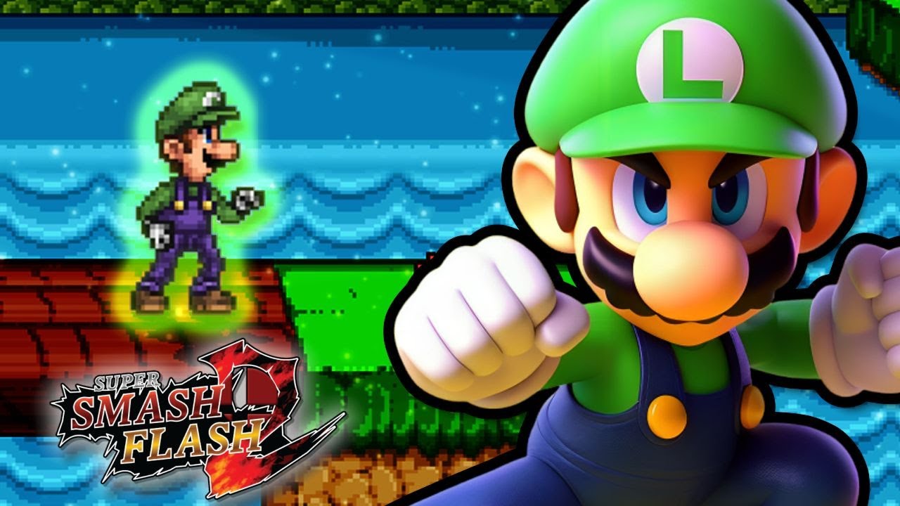 LUIGI ESTA VEZ ES EL PROTA EN EL MEJOR JUEGO FLASH 😮-Super Smash Flash ...
