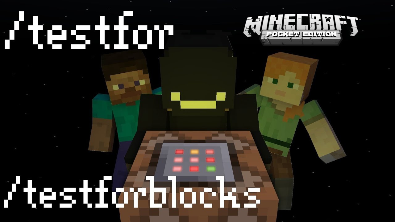 ️Como utilizar el testfor en minecraft pe 1.18 comandos - YouTube