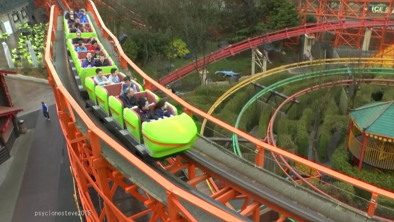 Nickelodeon Streak, Pleasure Beach Blackpool Off Ride Only 2015. - YouTube