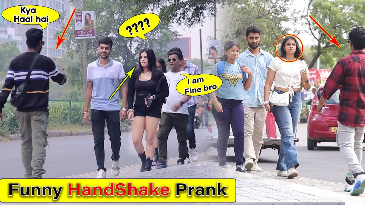 Funny Hand Shake Prank 03 | Funny Reactions #pranks2024 - YouTube