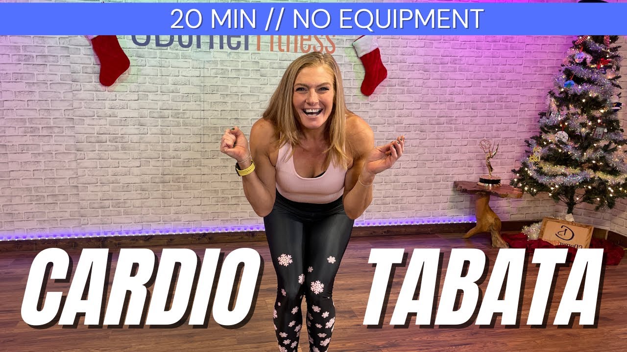 ENERGIZING AT HOME CARDIO TABATA WORKOUT! NO EQUIPMENT SWEATY FUN ...