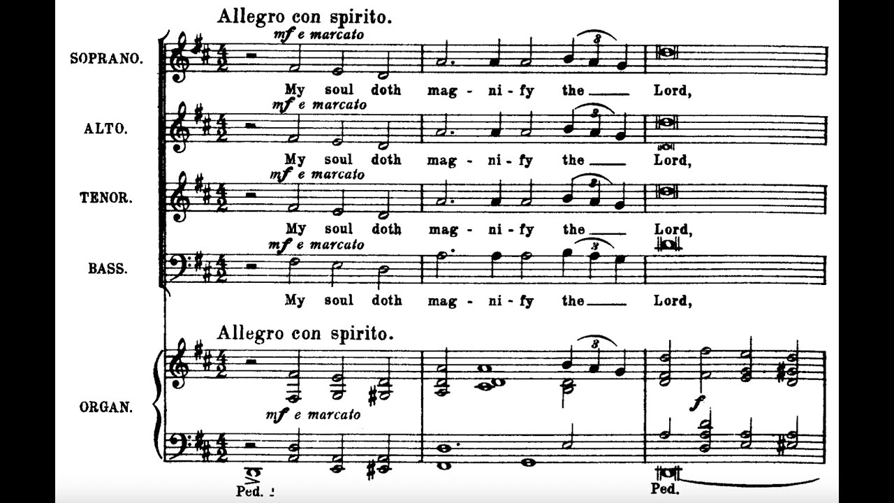 George Dyson - Magnificat in D (score video) - YouTube