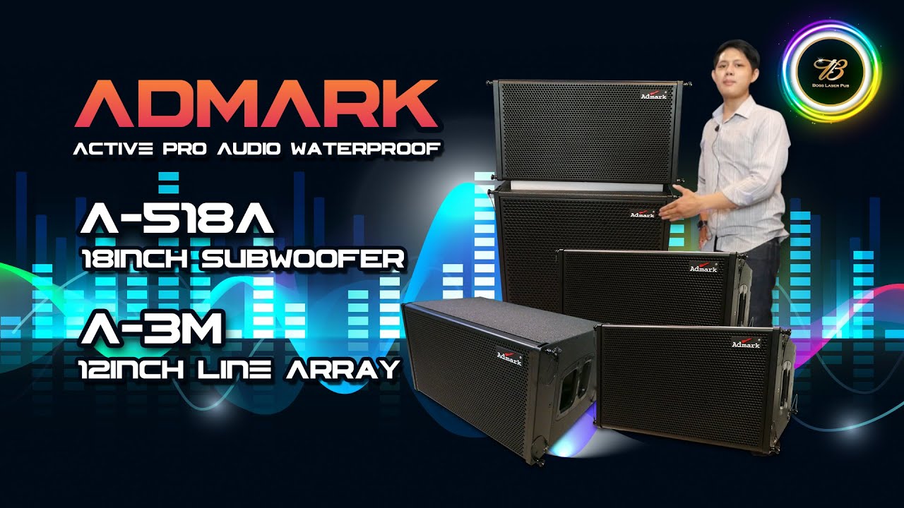 ชุดลำโพงแอคทีฟรุ่นกันน้ำ Admark Audio - YouTube